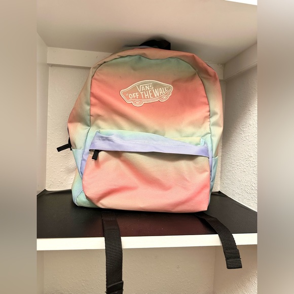 Vans | Bags | Vans Pastel Rainbow Backpack | Poshmark
